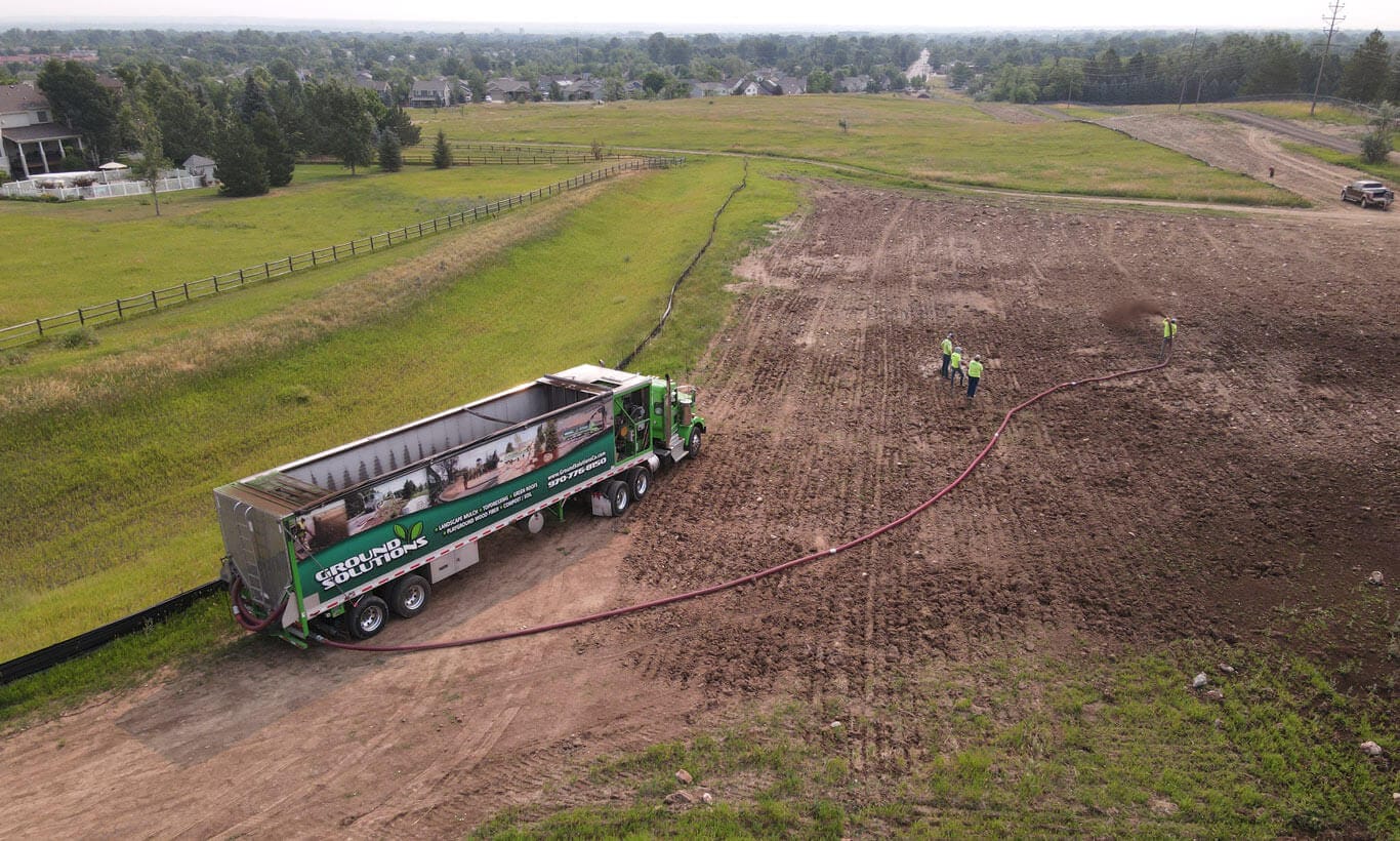 Compost Blanket Erosion Control | Ground Solutions Material Placement