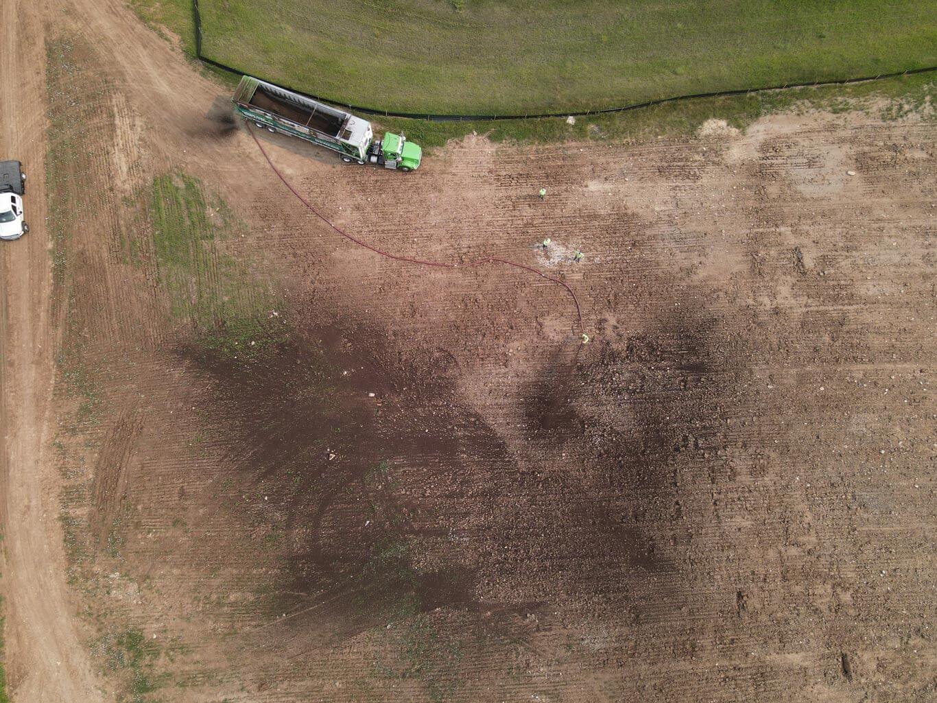 Compost Blanket Erosion Control | Ground Solutions Material Placement